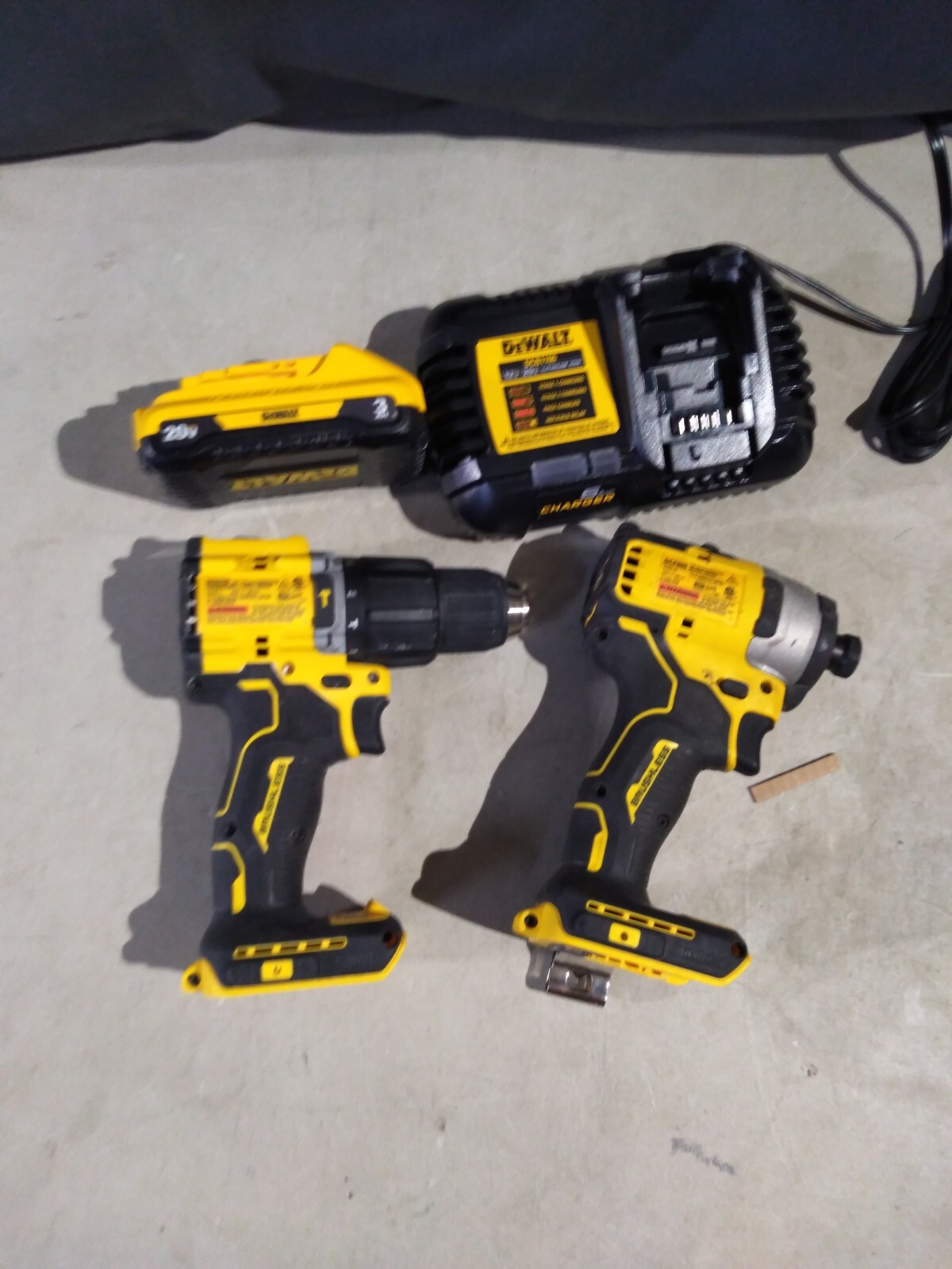 DEWALT ATOMIC 20V 1/4" Cordless Brushless Impact Driver +dcd799 Combo ...