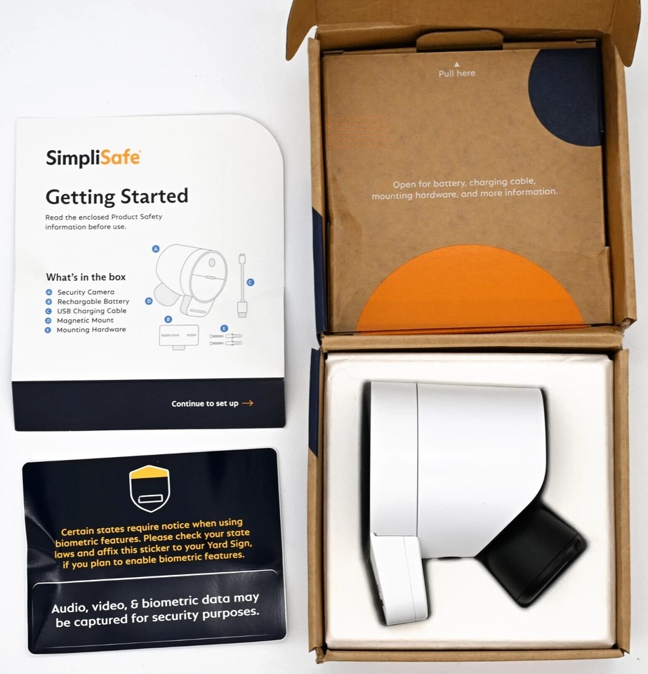 Lot Of (2) SimpliSafe Outdoor Wireless Security Camera Series 2 1080P ...