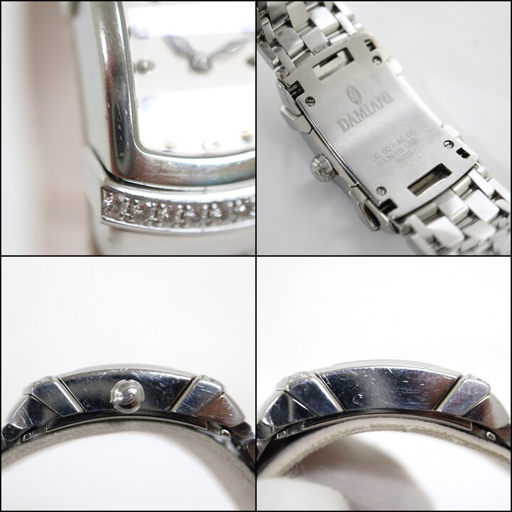 Wristwatch USED DAMIANI Nigo DD001ACDG diamond SS white dial Quartz Analog | eBay