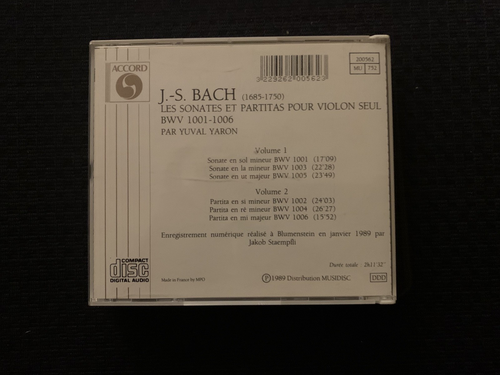 Bach: Sonates & Partitas (CD, Accord) for sale online | eBay UK
