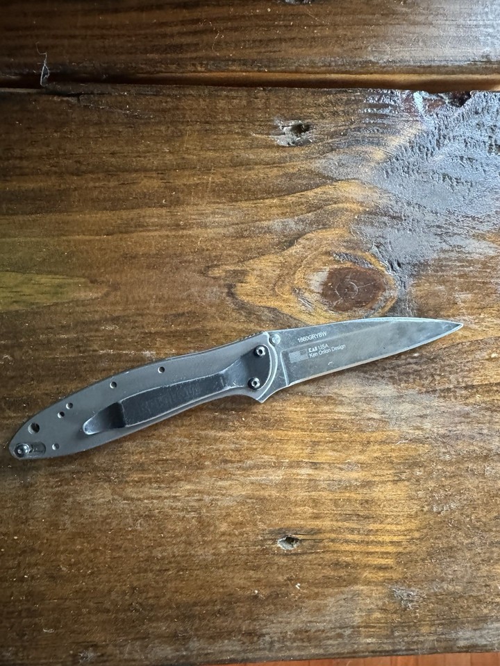 Kershaw Leek. Ken Onion Design. USA. 1660 GRYBW | eBay