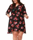 Dex Plus Women Dress Black Color Floral Size X With Adjustable ...