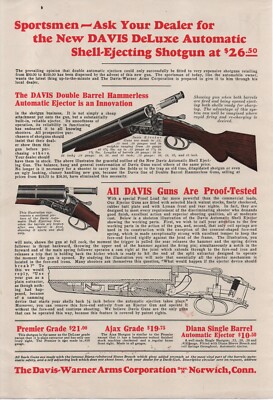 Rare Original 1929 Davis Deluxe Automatic Shell Ejecting Shotgun ...