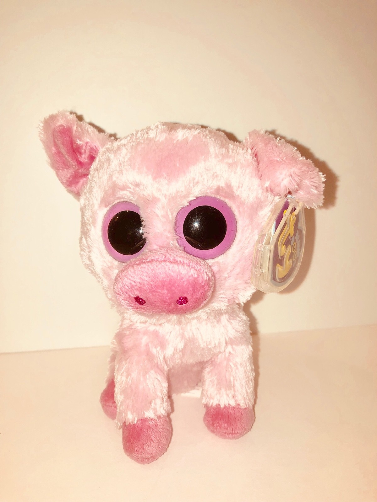 TY CORKY 6" BEANIE BOOS-NEW, MINT PURPLE TAG, RETIRED, HARD TO FIND ...