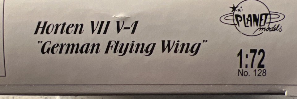 Planet Models 1/72 HORTEN VII V-1 German Flying Wing | eBay