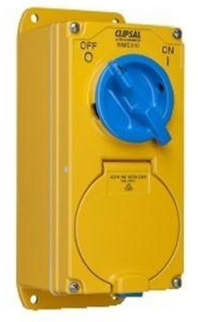 Clipsal SWITCHED SOCKET OUTLET CLIWMC320 250V 20A 1-Gang Cast Aluminium ...