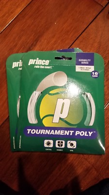 2 sets of PRINCE Tournament Poly TENNIS STRING 16g | eBay