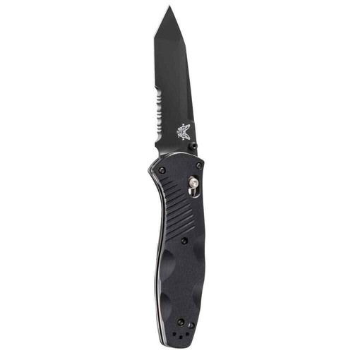 Benchmade 583SBK Barrage Assisted Flipper Knife, Serrated Tanto ...
