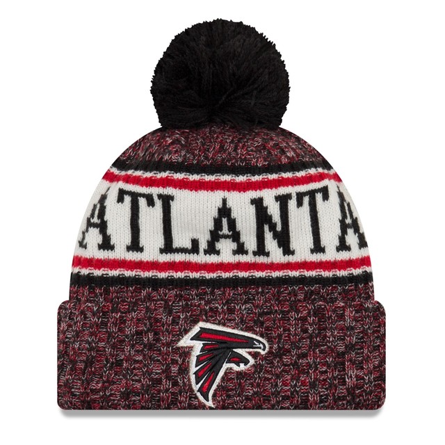 2018 Atlanta Falcons Era NFL Knit Hat on Field Sideline Beanie Stocking ...