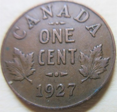 1927 Canada Small Cent Semi Key Date Coin. Penny 1 cent | eBay