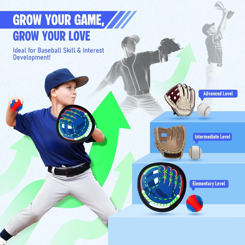 Toss and Catch Game for Toddlers - Soft, Safe & Pain-Free Baseball ...