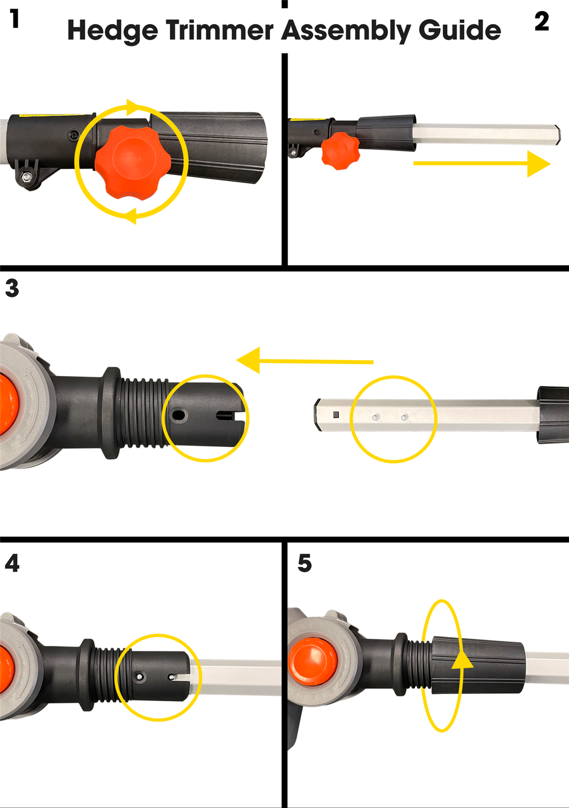 Cordless Garden Hedge Trimmer Long Reach Battery Telescopic Electric ...