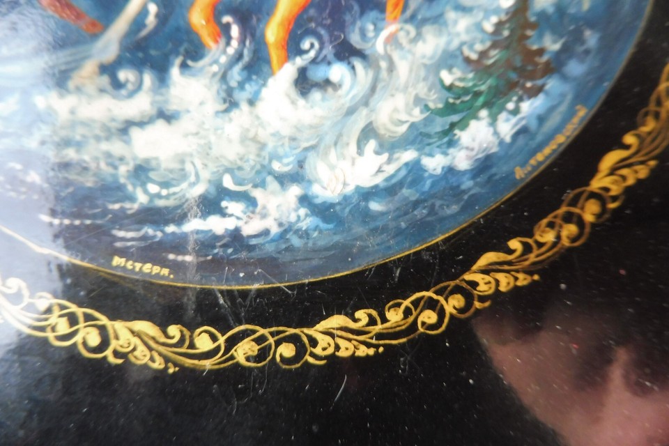 Bella, vecchio, Lacca Russa, Fine Pittura Lacca, La Demoni, Autografato ...