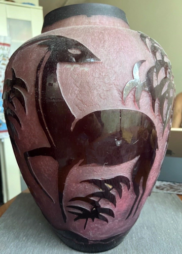 GLASS VASE GALLE TYPE 2 COLORS 16 INCH TAL | eBay