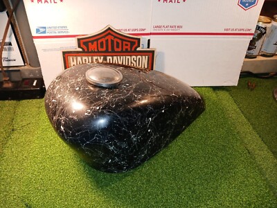 Vtg Harley Fiberglass Gas Tank Sportster Custom Chopper Old Peanut Gas ...