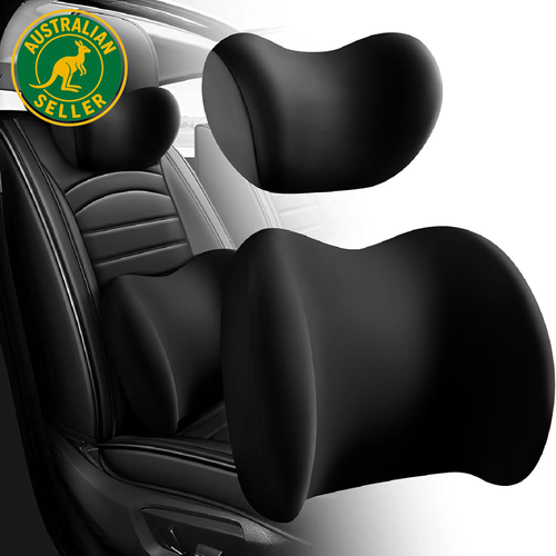 Car Headrest & Lumbar Support Cushion, Ergonomic Car Seat Headrest Neck ...