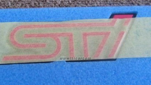 SUBARU IMPREZA WRX STI S203 GDB REAR BOOT BADGE EMBLEM (STI) 93073FE710 ...