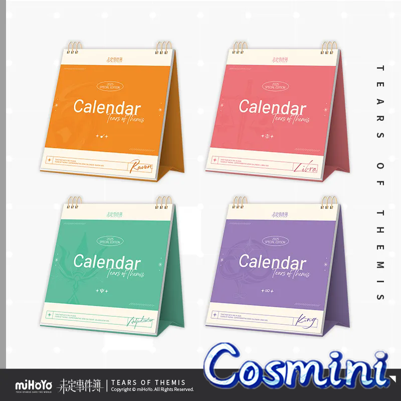 Official Tears of Themis Zuo Ran 2025 Desk Calendar Desk Decor ...