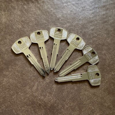 6x ILCO DA24 DT22 C368R UNCUT BLANK CAR AUTOMOTIVE KEY NOS NEW OLD ...