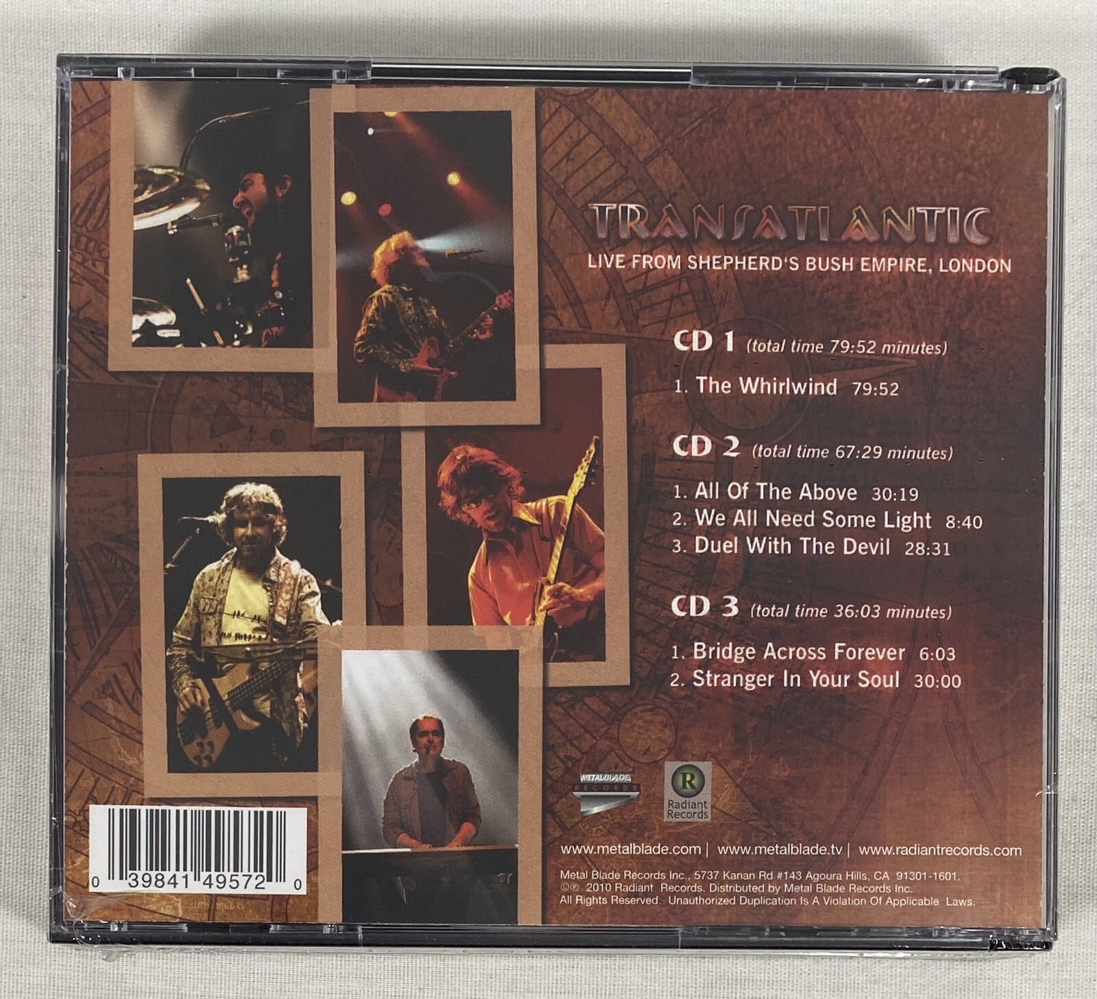 Whirld Tour 2010: Live in London by Transatlantic (CD, 2010) for sale ...