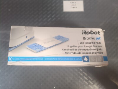 Robot Braava Jet Wet Mopping Pads 10 Cleaning Pads *Distressed Box* #6 ...