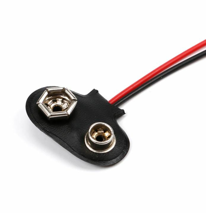 5 X PP3 9V T Style Battery Snap Clip Connector Cable Lead 150mm UK 9 ...