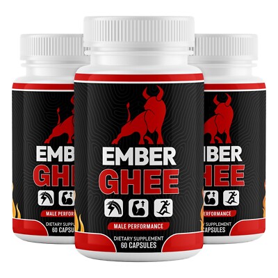 (3 Pack) Ember Ghee capsules for Men, EmberGhee Advanced Male Health ...