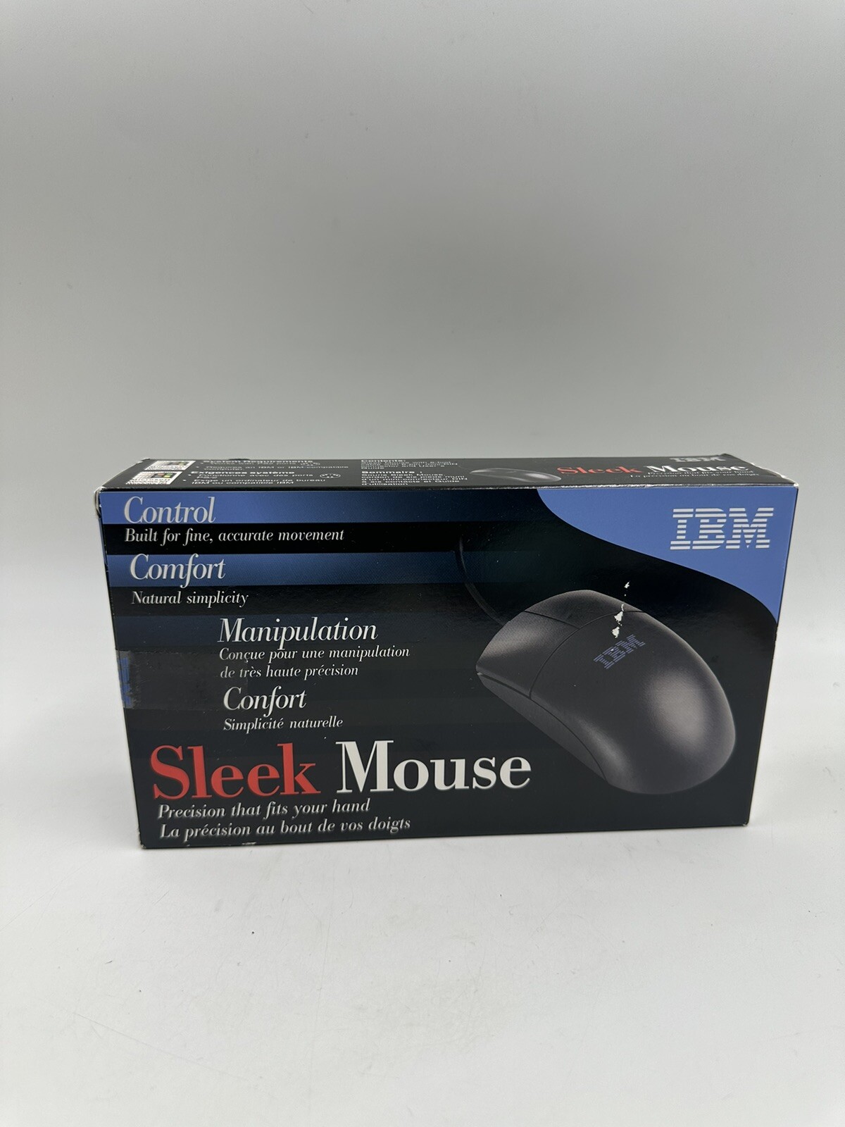 Vintage IBM 2 Button PS2 Sleek Mouse 28L3673 Black New Sealed | eBay