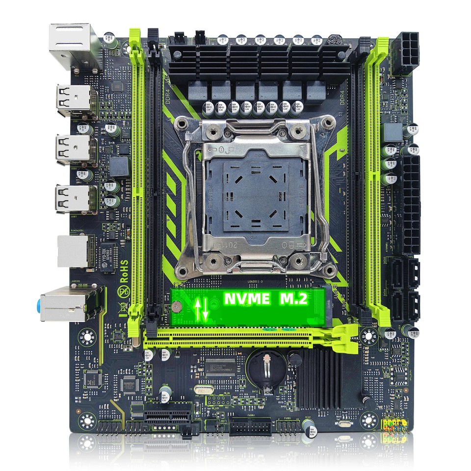 X99-8D4 Motherboard Set Kit with LGA2011-3 Xeon E5 2650 V4 CPU DDR4 ...