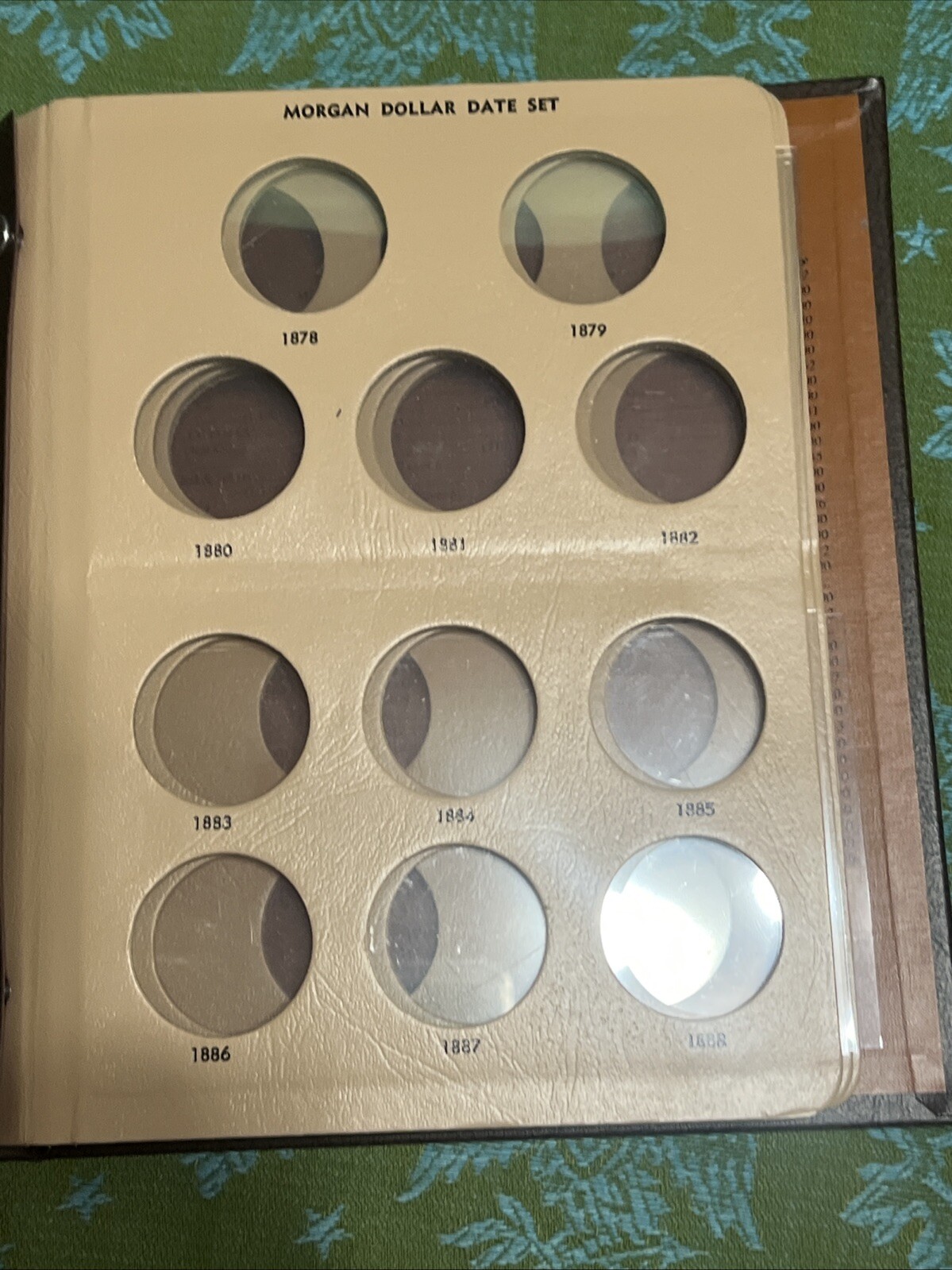 Dansco 1878-1921 Morgan Silver Dollar Date Set + Mint Mark Types 7171 ...