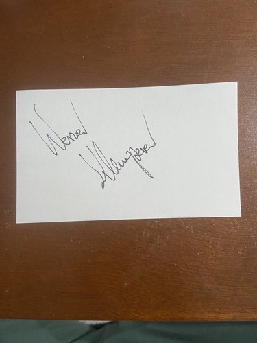 Werner Klemperer Signed Index Card Actor Hogans Heroes Klink Autograph ...