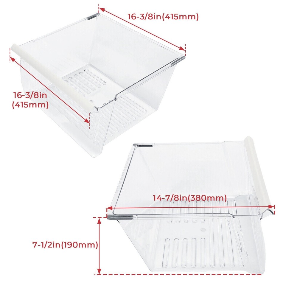 Refrigerator Clear Crisper Drawer Polystyrene For Whirlpool WP2188656 ...
