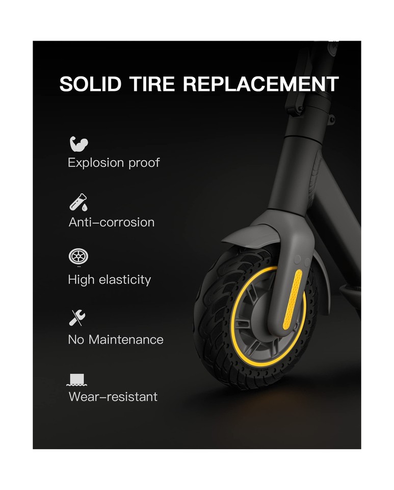 stio Solid Rubber Tire 10x2.5 inch for Ninebot Segway MAX G30 G30P ...