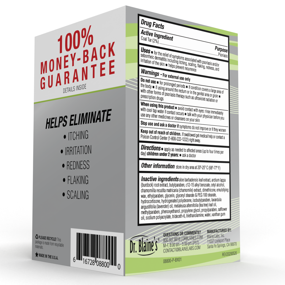 Dr. Blaine's RevitaDERM PSORIASIS FORMULA Treatment SKIN CARE Itching ...