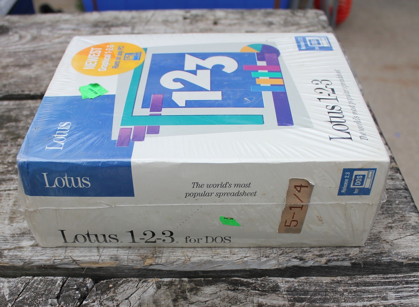 Lotus 123 Spreadsheet Software DOS Ver. 2.3 Retail Sealed Box - Rare ...