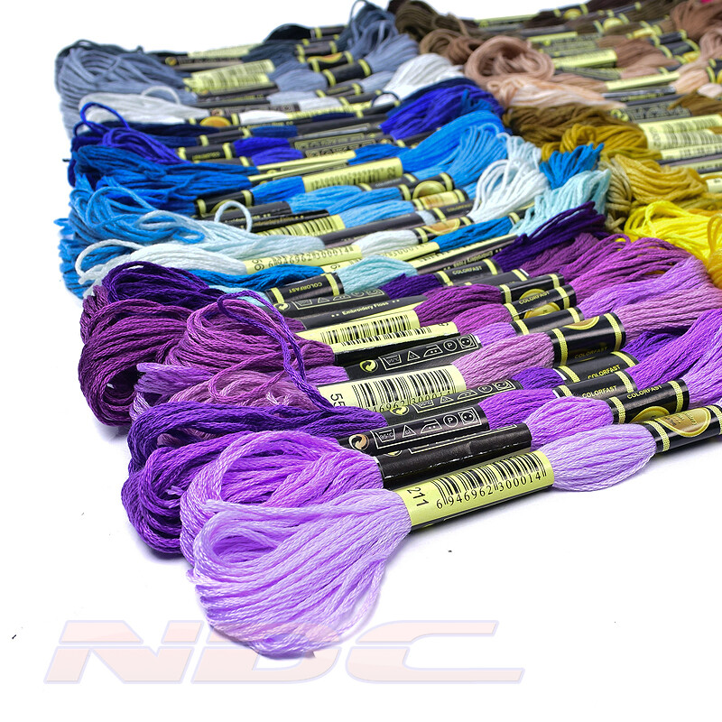 447 x CROSS STITCH COTTON SEWING SKEINS EMBROIDERY THREAD FLOSS KIT ...