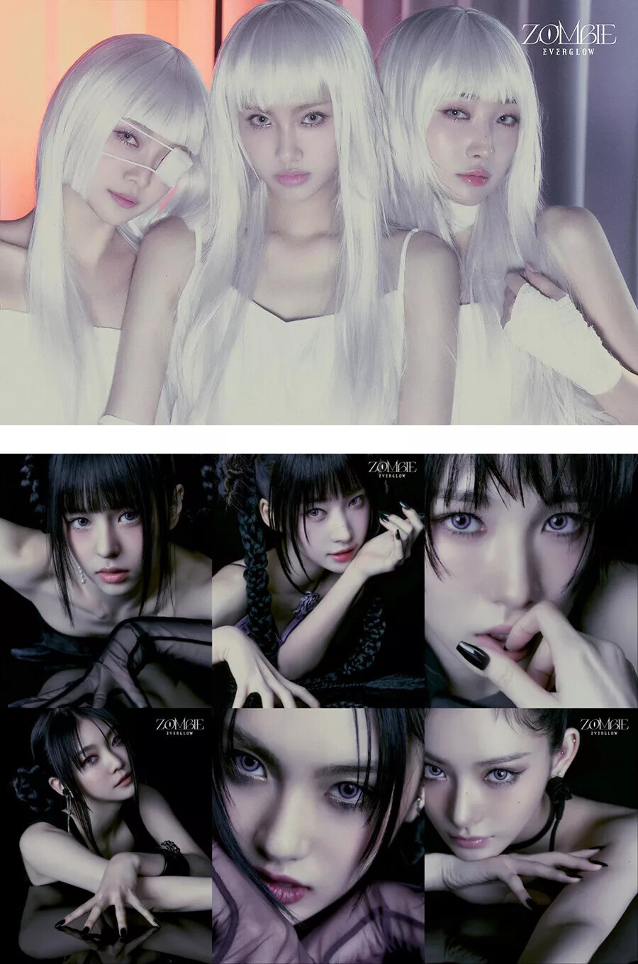 EVERGLOW [ZOMBIE] 5th Single Album CD+Photo Book+4 Card+Sticker+Poster ...