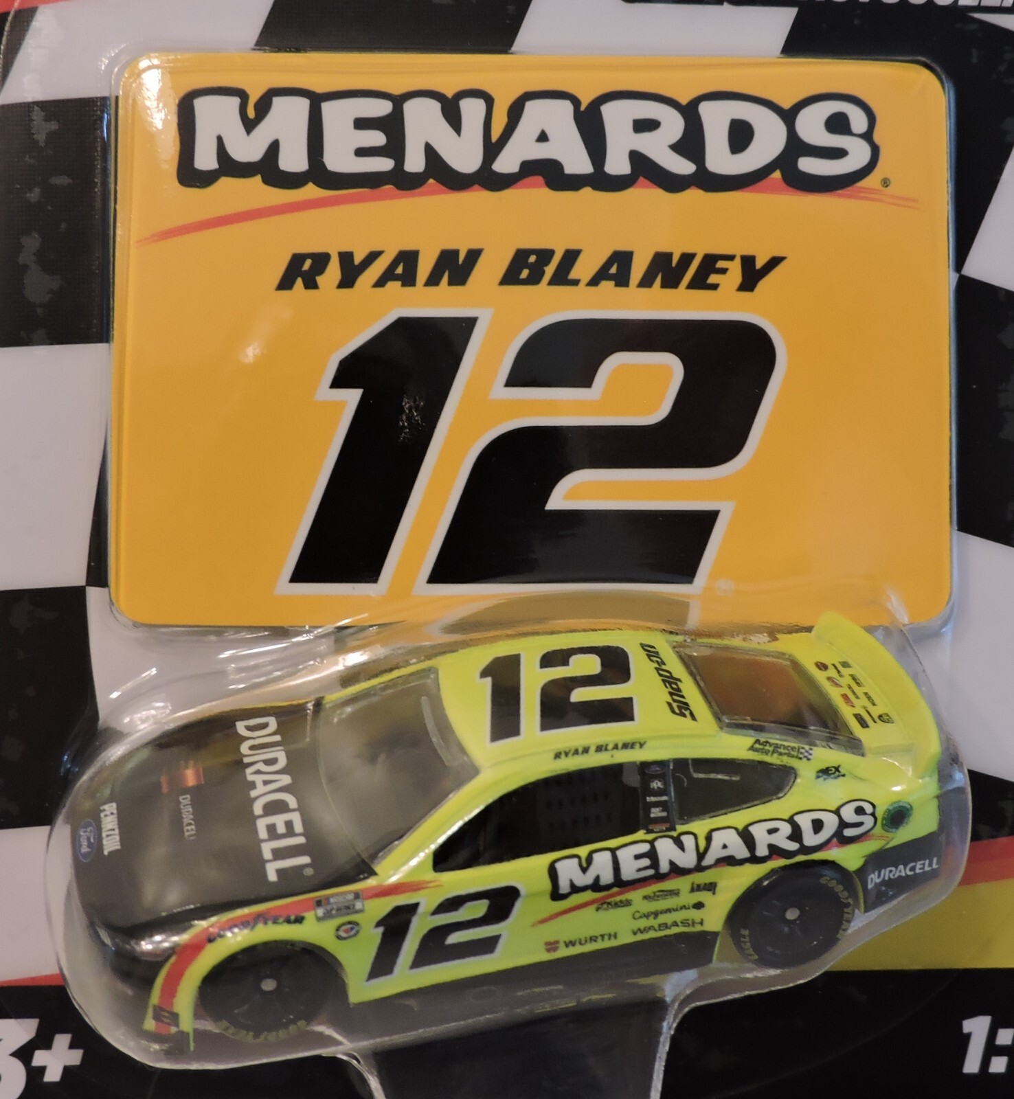 2023 RYAN BLANEY #12 MENARDS DURACELL NASCAR AUTHENTICS 1:64 W/TEAM ...