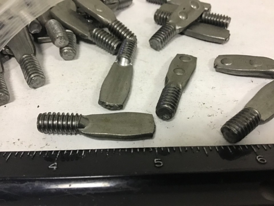 New Qty (50) Buckeye PD 2120 Straight Spaded Weld Screws, 1/4-20 ...