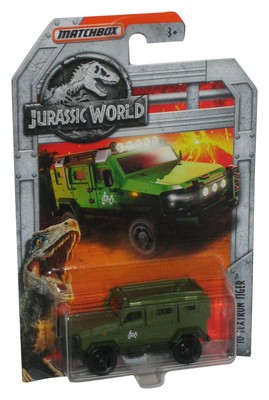 Jurassic World '10 Textron Tiger (2018) Mattel Matchbox Green Toy Car ...