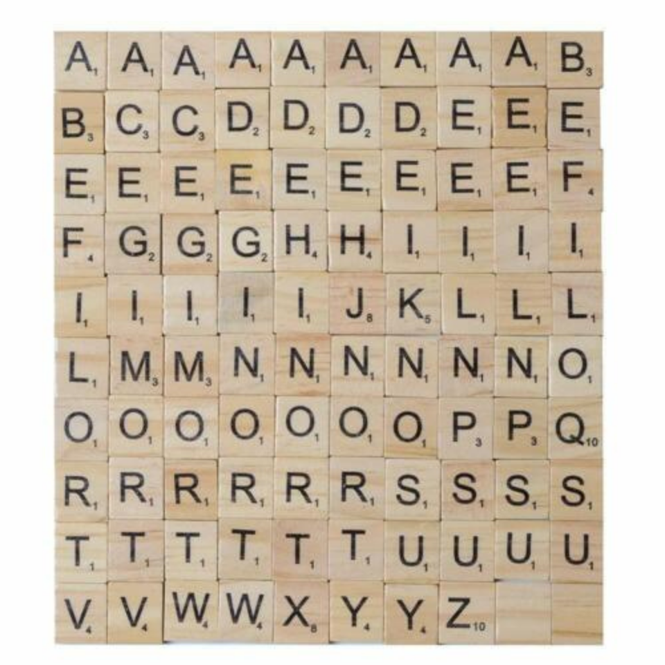REPLACEMENT INDIVIDUAL SCRABBLE WOODEN TILES (LETTERS or blank) YOU ...
