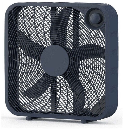Mainstays 20" 3-Speed Portable Box Fan, FB50-16HI, New, Indigo | eBay