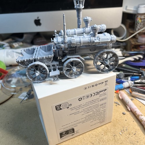 Chaos Dwarf war machine with generic crew Resin Cast undercoated | eBay