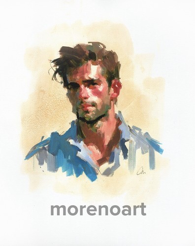 Original Male 8x10 Portrait Oil Painting On Canvas | eBay