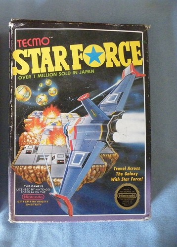 1987 Nintendo STAR FORCE Game Complete w/ Box & Manual Vintage NES Nice ...