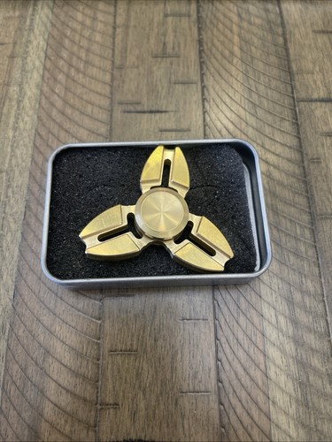 Tri Fidget Hand Spinner Triangle Brass Finger Toy NEW | eBay