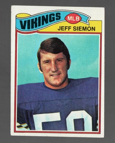 1977 Topps Jeff Siemon Minnesota Vikings #465 Excellent | eBay