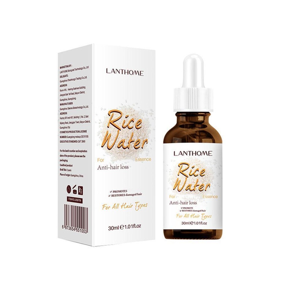Lanthome Rice Water Hair Serum, Rice Water Shampoo and Conditioner r ...