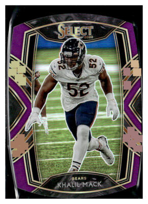 2020 Panini Select #208 Khalil Mack Purple Die Cut Prizm Bears | eBay