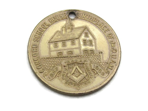Concord School House Junior OUAM Charm Centennial Roll Call 1953 | eBay